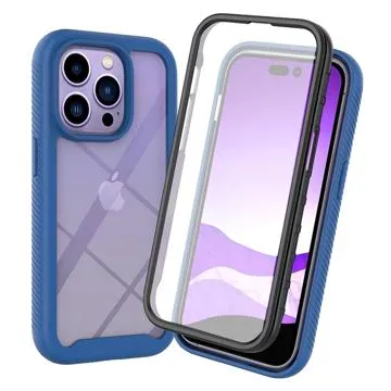 360 PROTECTION SERIJA IPHONE 14 PRO MASKA - TAMNOPLAVA / PROVIDNA