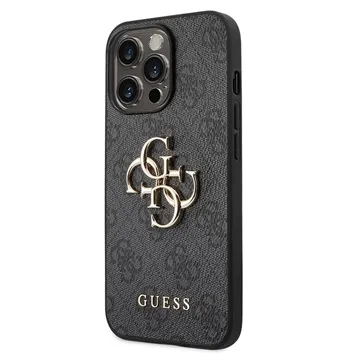 GUESS 4G BIG METAL LOGO IPHONE 14 PRO MAX HYBRID CASE (OPEN-BOX SATISFACTORY) - BLACK