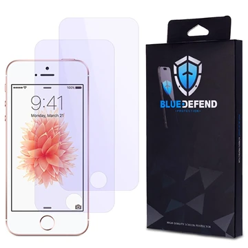 IPHONE SE (2020)/SE (2022) BLUEDEFEND ANTI-BLUE LIGHT TEMPERED GLASS SCREEN PROTECTOR - 2 PCS.