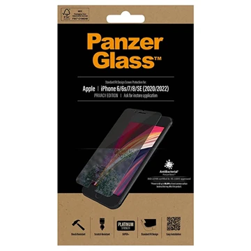 IPHONE 6/6S/7/8/SE (2020)/SE (2022) PANZERGLASS STANDARD FIT PRIVACY ZAŠTITNO KALJENO STAKLO - 9H