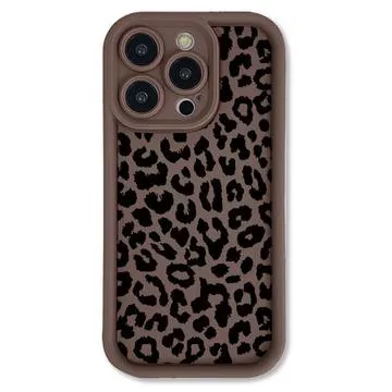 IPHONE 13 PRO LEOPARD PRINT TPU CASE - COFFEE