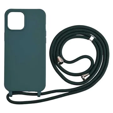 NECKLACE SERIES IPHONE 12/12 PRO TPU CASE - DARK GREEN