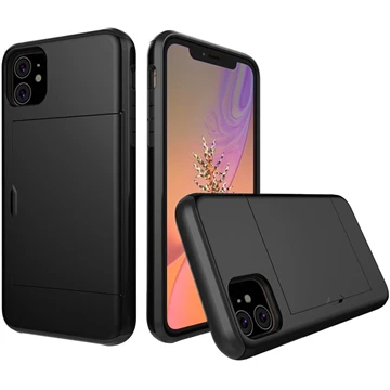 IPHONE 11 HIBRIDNA MASKA SA KLIZNIM SLOTOM ZA KARTICU