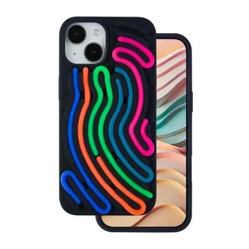 IPHONE 11 DIY SNAKE SILICONE CASE WITH COLOUR STRINGS - BLACK
