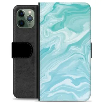 IPHONE 11 PRO PREMIJUM FUTROLA-NOVČANIK - PLAVI MERMER