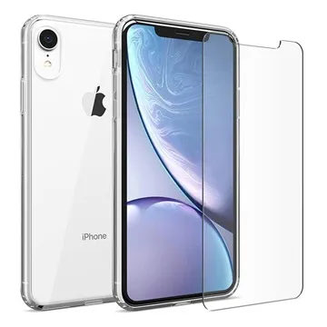 SAII 2-U-1 IPHONE XR TPU MASKA & ZAŠTITNO KALJENO STAKLO - 9H