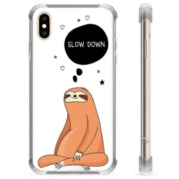 IPHONE X / IPHONE XS HIBRIDNA MASKA - SLOW DOWN