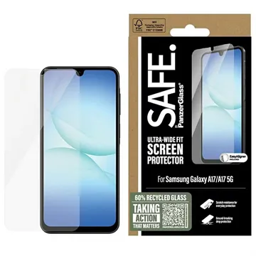 SAMSUNG GALAXY A17 PANZERGLASS SAFE ULTRA-WIDE FIT TEMPERED GLASS SCREEN PROTECTOR - 9H - CLEAR