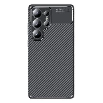 SAMSUNG GALAXY S25 ULTRA BEETLE UGLJENIČNA VLAKNA TPU MASKA - CRNA