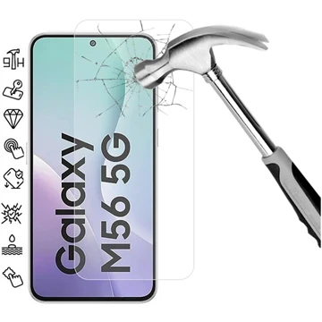 SAMSUNG GALAXY M56/F56 TEMPERED GLASS SCREEN PROTECTOR - 9H - CASE FRIENDLY - TRANSPARENT
