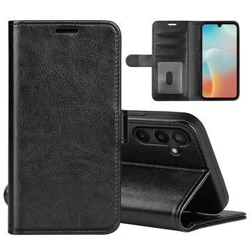 SAMSUNG GALAXY M16 WALLET CASE MAGNETIC CLOSURE - BLACK