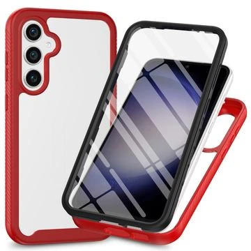SAMSUNG GALAXY A36/A56 360 PROTECTION SERIES CASE - RED / CLEAR