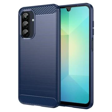 SAMSUNG GALAXY A26 BRUŠENA TPU ZAŠTITNA MASKA - UGLJENIČNO VLAKNO - PLAVA