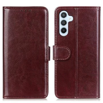 SAMSUNG GALAXY A16 WALLET CASE WITH MAGNETIC CLOSURE - BROWN