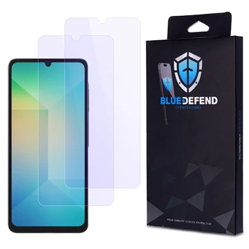 SAMSUNG GALAXY A06 BLUEDEFEND ANTI-BLUE LIGHT TEMPERED GLASS SCREEN PROTECTOR - 2 PCS.