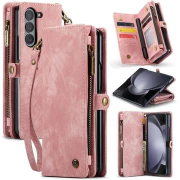 SAMSUNG GALAXY Z FOLD6 CASEME 008 2-U-1 MULTIFUNKCIONALNA FUTROLA-NOVČANIK - ROZE