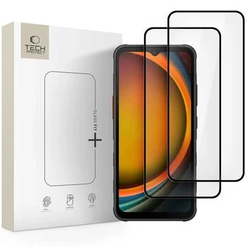 SAMSUNG GALAXY XCOVER7/XCOVER7 PRO TECH-PROTECT GLASS FIT+ TEMPERED GLASS SCREEN PROTECTOR - 2 PCS. - BLACK