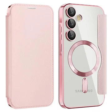 SAMSUNG GALAXY A35 FLIP CASE WITH CARD SLOT - MAGSAFE COMPATIBLE - PINK