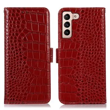 CROCODILE SERIJA SAMSUNG GALAXY S23+ 5G KOŽNA MASKA-NOVČANIK SA RFID-OM