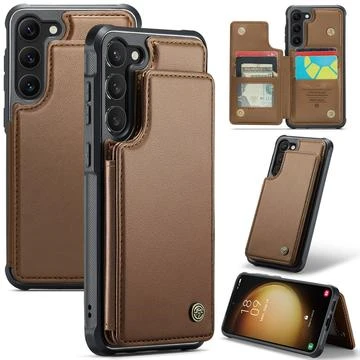 SAMSUNG GALAXY S23+ 5G CASEME C22 CASE RFID CARD WALLET - BROWN
