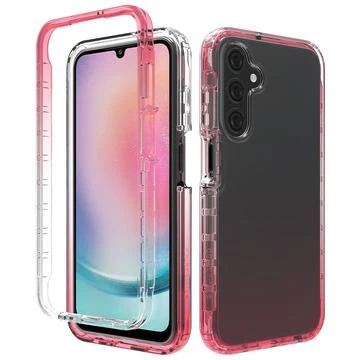 SAMSUNG GALAXY A25 GRADIENT SERIES HIBRIDNA ZAŠTITNA MASKA - CRVENA / PROVIDNA