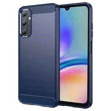 SAMSUNG GALAXY A05S BRUŠENA TPU ZAŠTITNA MASKA - UGLJENIČNO VLAKNO - PLAVA