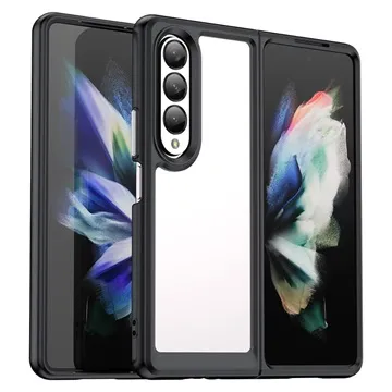 SAMSUNG GALAXY Z FOLD4 ANTI-SHOCK HIBRIDNA ZAŠTITNA MASKA - CRNA / PROVIDNA