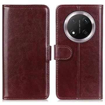 HONOR X60 PRO/X9C/MAGIC7 LITE WALLET CASE WITH MAGNETIC CLOSURE - BROWN