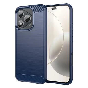 HONOR 400 LITE/X70I BRUSHED TPU CASE - CARBON FIBER - BLUE