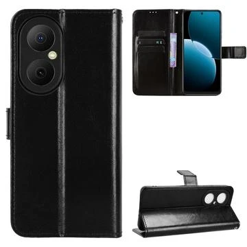 HUAWEI ENJOY 80 WALLET CASE WITH STAND - BLACK