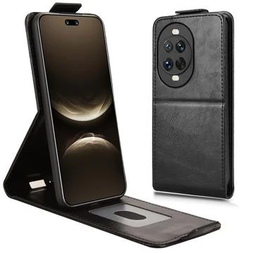HUAWEI NOVA 14 ULTRA VERTICAL FLIP CASE WITH STAND - BLACK
