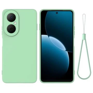 HUAWEI NOVA Y73 LIQUID SILICONE CASE WITH HAND STRAP - GREEN