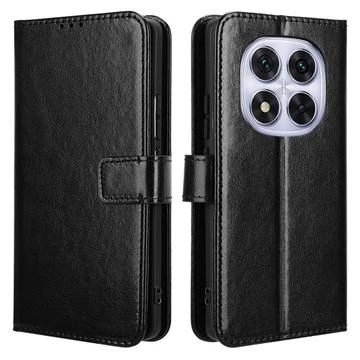 XIAOMI REDMI NOTE 14 PRO 5G/14 PRO+ 5G/POCO X7 WALLET CASE MAGNETIC CLOSURE - BLACK
