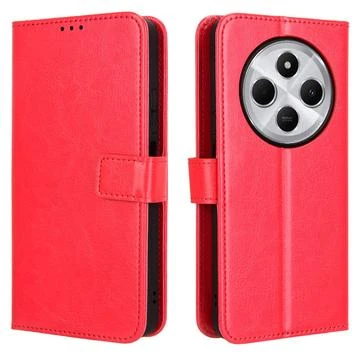 XIAOMI REDMI 14C/14R/POCO C75 WALLET CASE MAGNETIC CLOSURE - RED