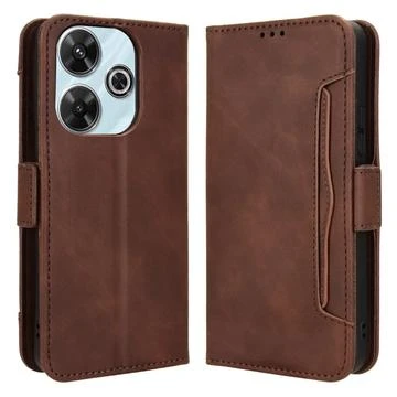 XIAOMI REDMI NOTE 13R/REDMI 13/POCO M6 4G CARDHOLDER SERIJA FUTROLA-NOVČANIK - BRAON