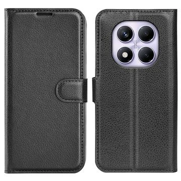 XIAOMI REDMI NOTE 14 PRO 4G WALLET CASE MAGNETIC CLOSURE - BLACK