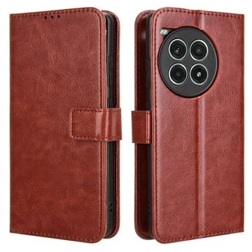 ONEPLUS ACE 3 PRO WALLET CASE WITH MAGNETIC CLOSURE - BROWN