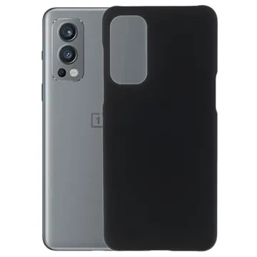 ONEPLUS NORD 2 5G GUMIRANA PLASTIČNA ZAŠTITNA MASKA - CRNA