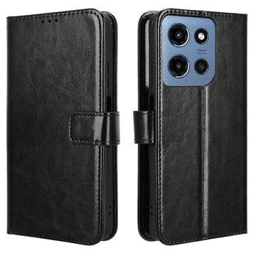 MOTOROLA MOTO G (2025) WALLET CASE MAGNETIC CLOSURE - BLACK