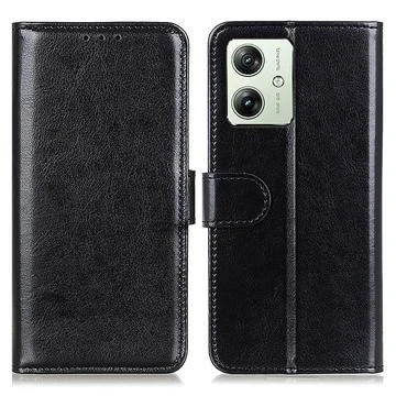 MOTOROLA MOTO G64 WALLET CASE MAGNETIC CLOSURE - BLACK