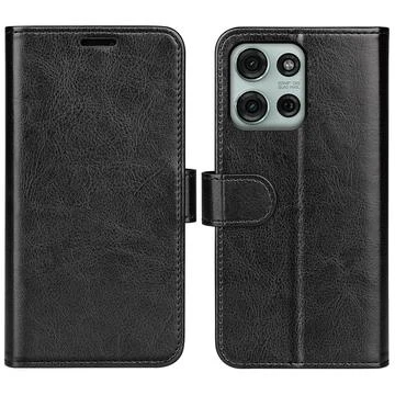 MOTOROLA MOTO G75 WALLET CASE MAGNETIC CLOSURE - BLACK
