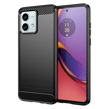 MOTOROLA MOTO G84 BRUŠENA TPU ZAŠTITNA MASKA - UGLJENIČNO VLAKNO