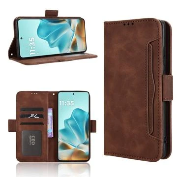 MOTOROLA EDGE 60/60 FUSION CARDHOLDER WALLET CASE - BROWN