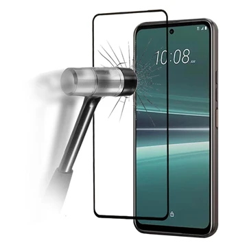 HTC U23/U23 PRO FULL COVER ZAŠTITNO KALJENO STAKLO - 9H - CRNE IVICE