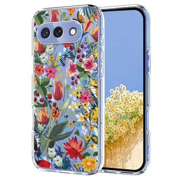 GOOGLE PIXEL 10A FLORAL PATTERN TPU CASE - LILIES