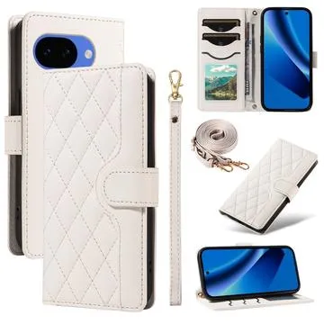 GOOGLE PIXEL 10A LUXURY QUILTED WALLET CASE