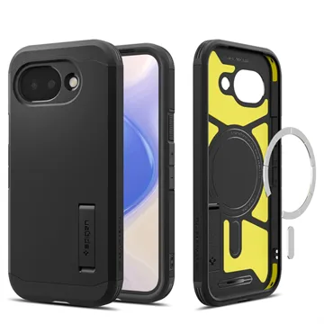 GOOGLE PIXEL 10A SPIGEN TOUGH ARMOR MAG CASE - BLACK