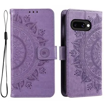 GOOGLE PIXEL 10A MANDALA SERIES FUTROLA-NOVČANIK - LJUBIČASTA