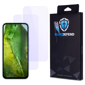 GOOGLE PIXEL 8A BLUEDEFEND ANTI-BLUE LIGHT TEMPERED GLASS SCREEN PROTECTOR - 2 PCS.