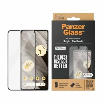 GOOGLE PIXEL 8A PANZERGLASS ULTRA-WIDE FIT SCREEN PROTECTOR - BLACK EDGE